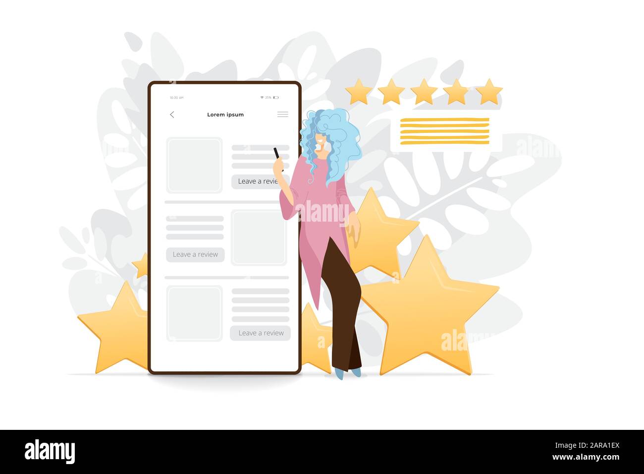 Woman standing phone near Stock Vector Images - Alamy