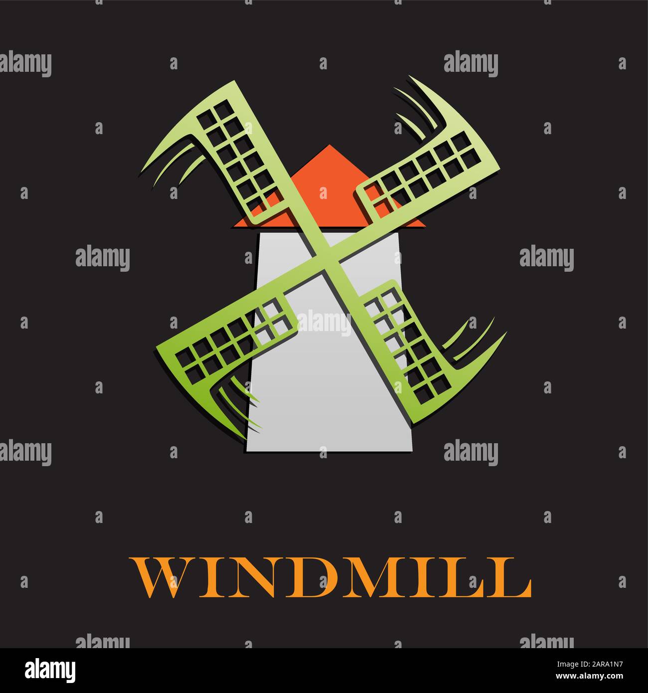 Vector sign windmill, wind energy Stock Vector Image & Art - Alamy
