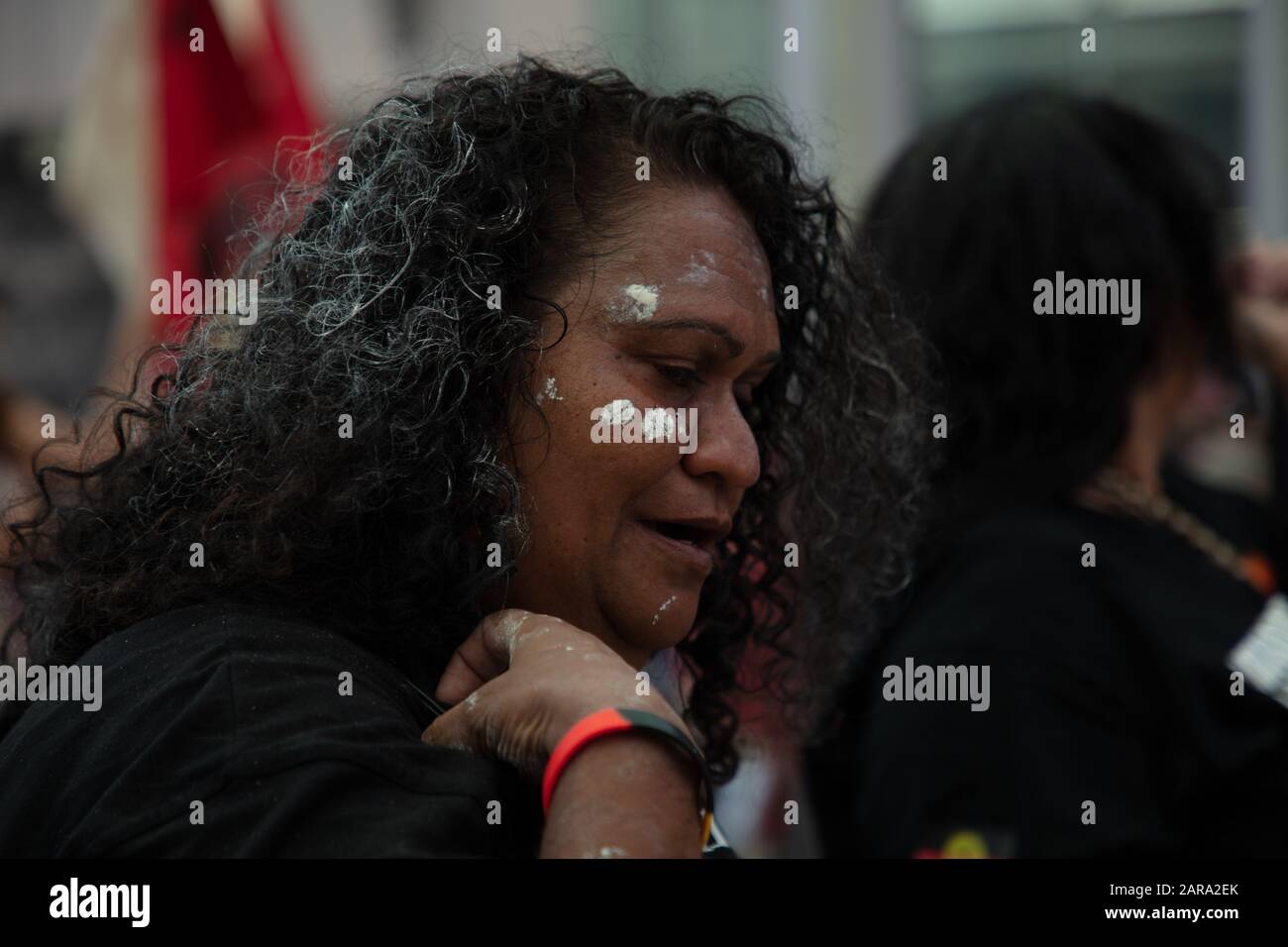 Aboriginal woman in tears hi-res stock photography and images - Alamy