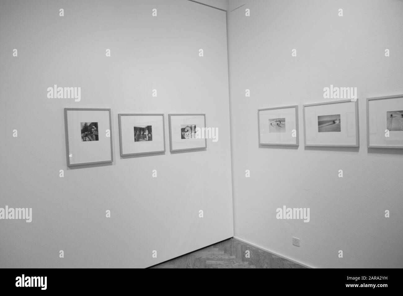 Photography display, Art Gallery, Zurich, Switzerland, Europe Stock ...