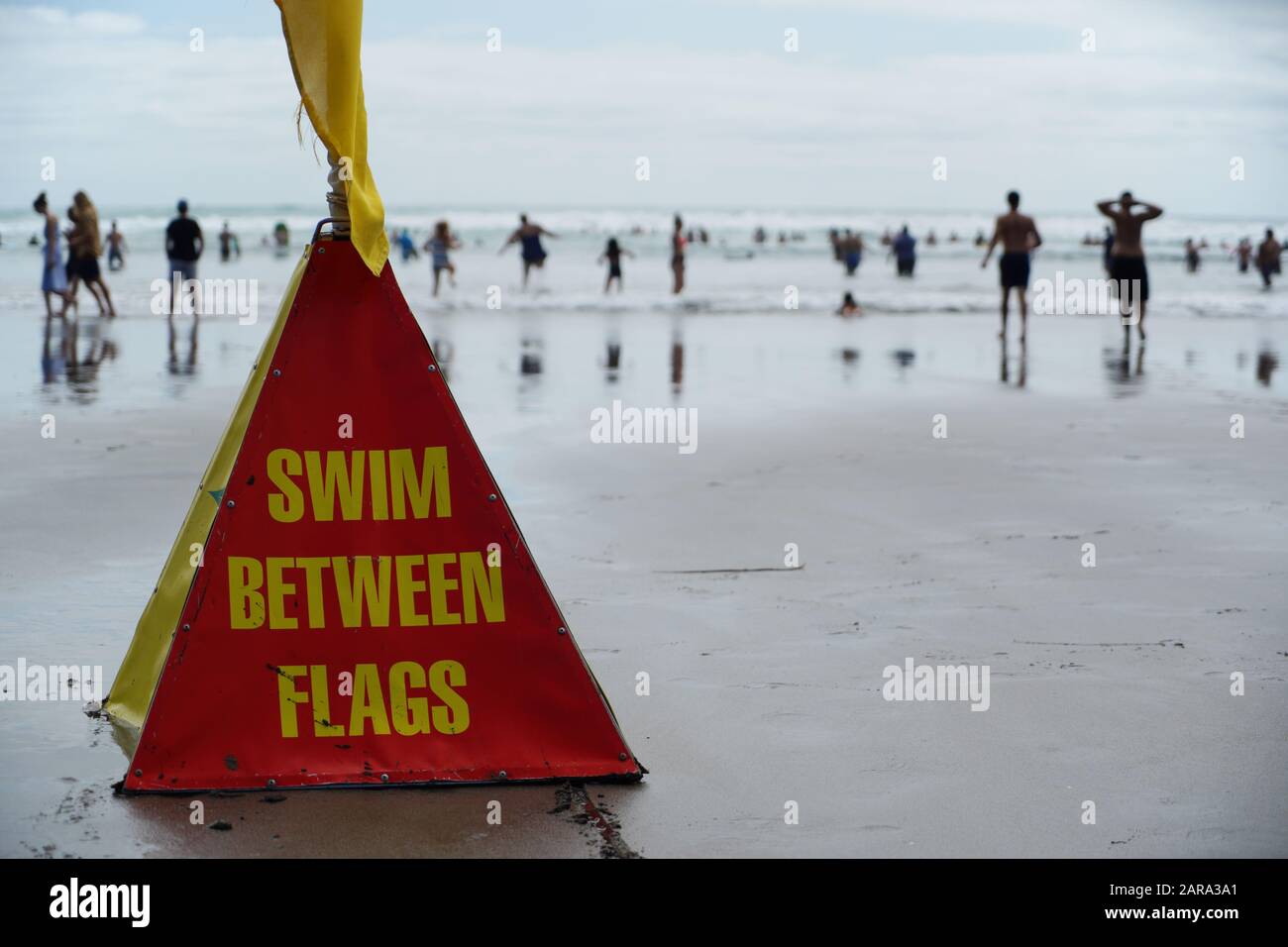 Lifeguards warning sign hi-res stock photography and images - Alamy
