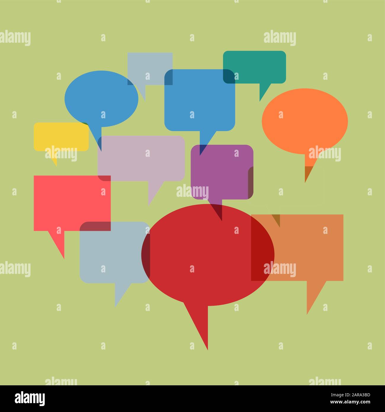 Vector sign speaking on white background Stock Vector Image & Art - Alamy