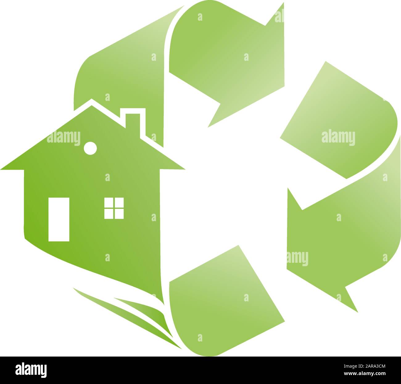 Sustainable house vector vectors hi-res stock photography and images ...