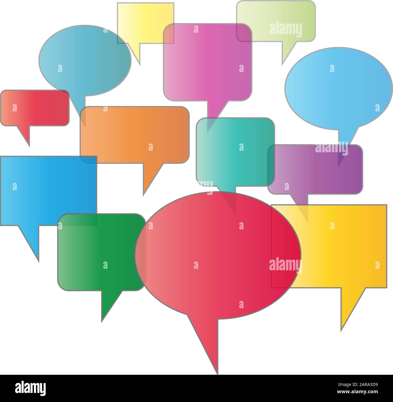 Vector sign speaking on white background Stock Vector Image & Art - Alamy