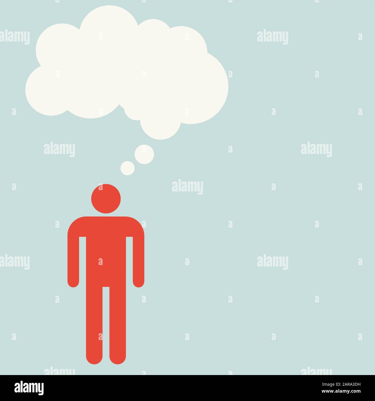 Thinking man Stock Vector Images - Alamy