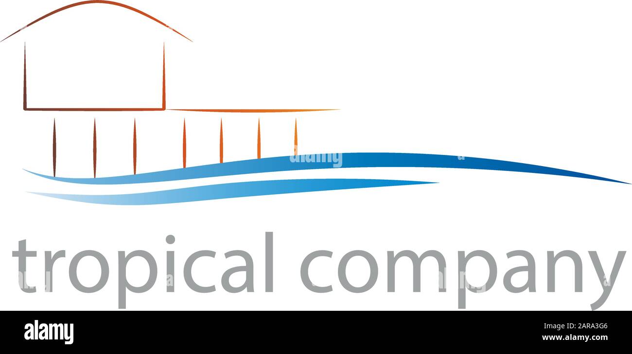 Vector sign resort, holidays in the tropics Stock Vector Image & Art ...