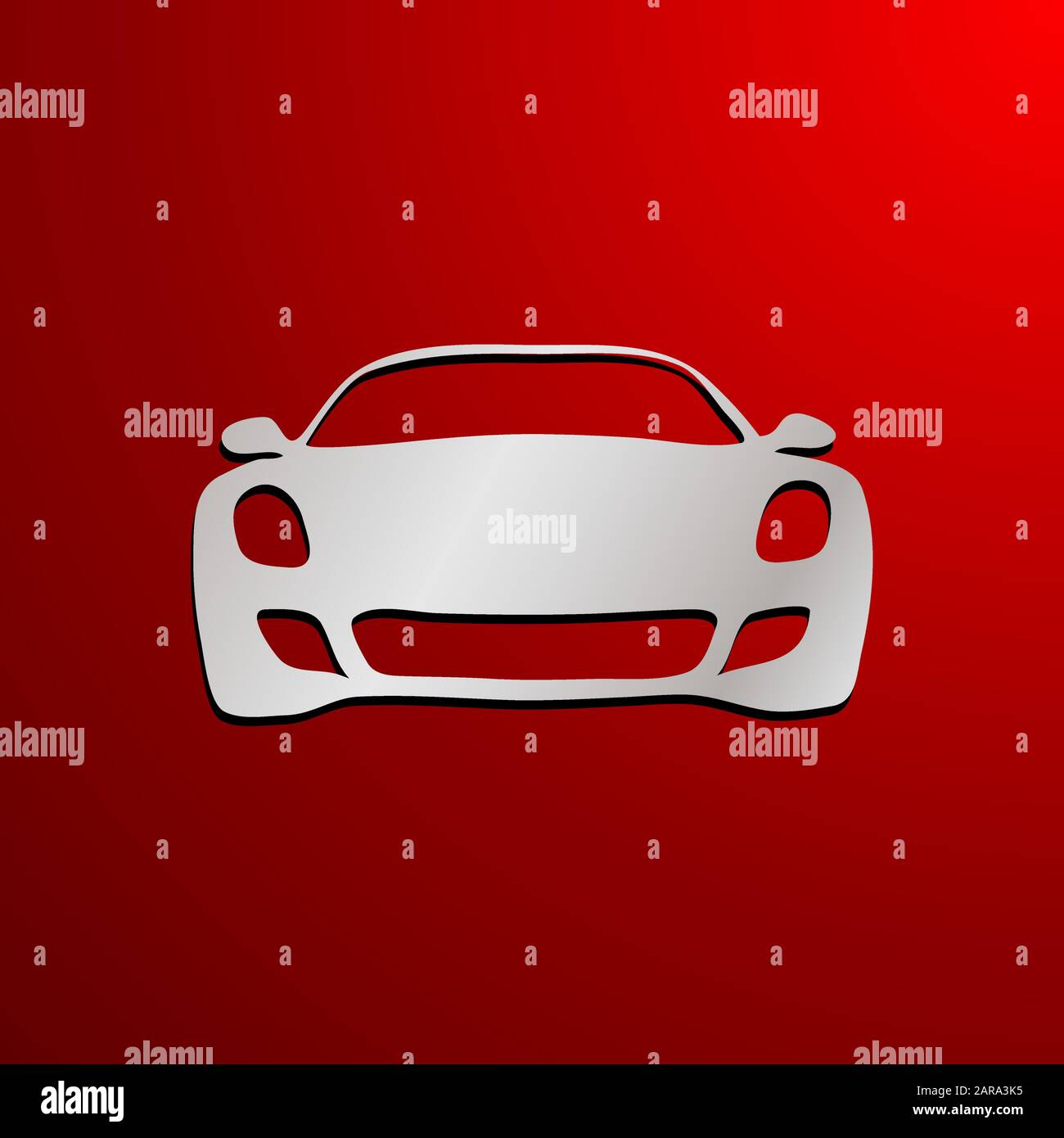 Vector sign front car Stock Vector Image & Art - Alamy