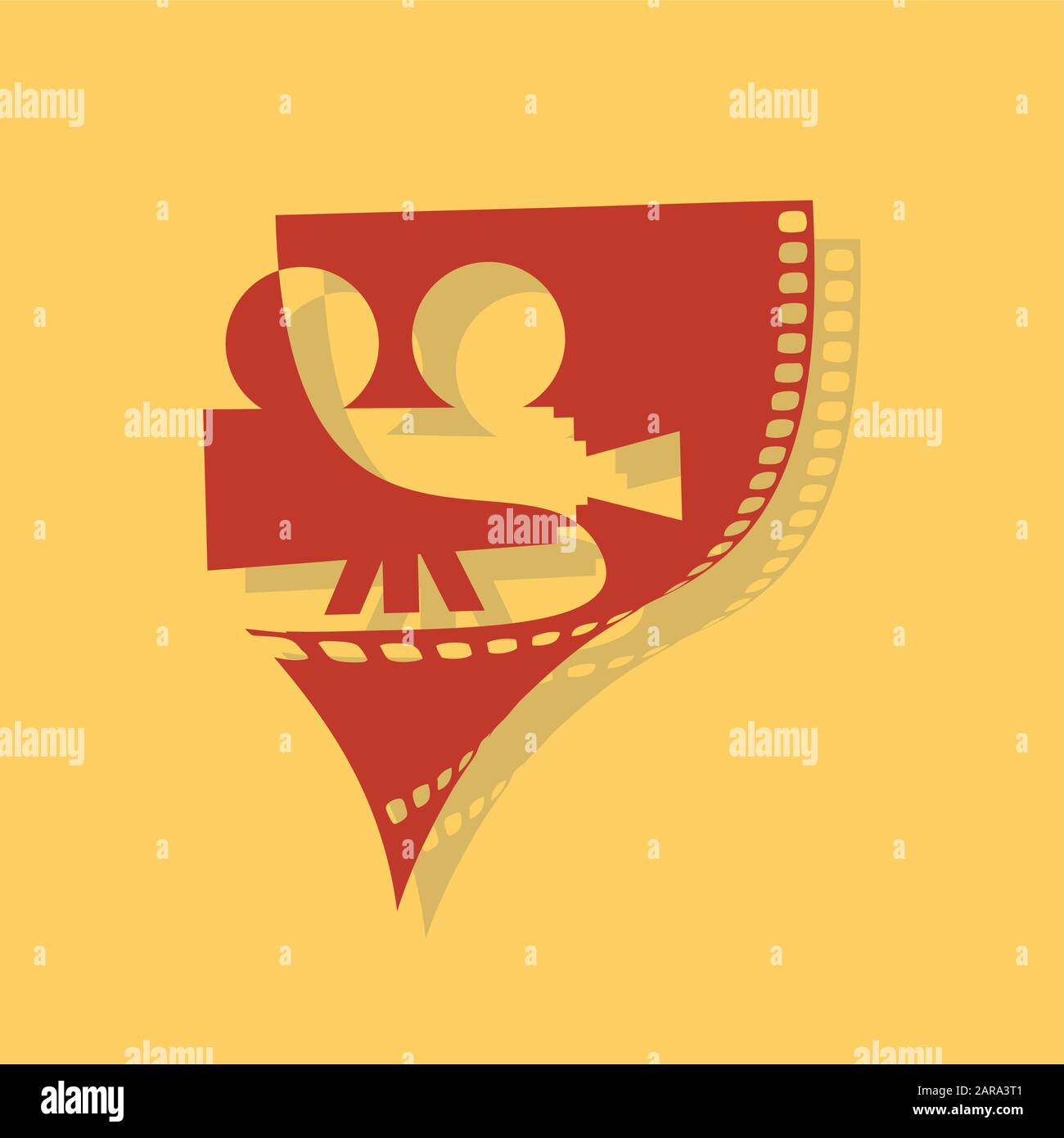 Vector sign cinema and Visual Arts Stock Vector Image & Art - Alamy