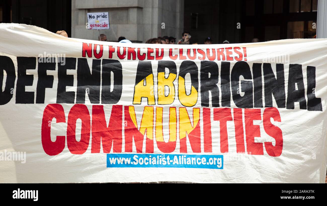 Aboriginal communities banner invasion day hi-res stock photography and ...