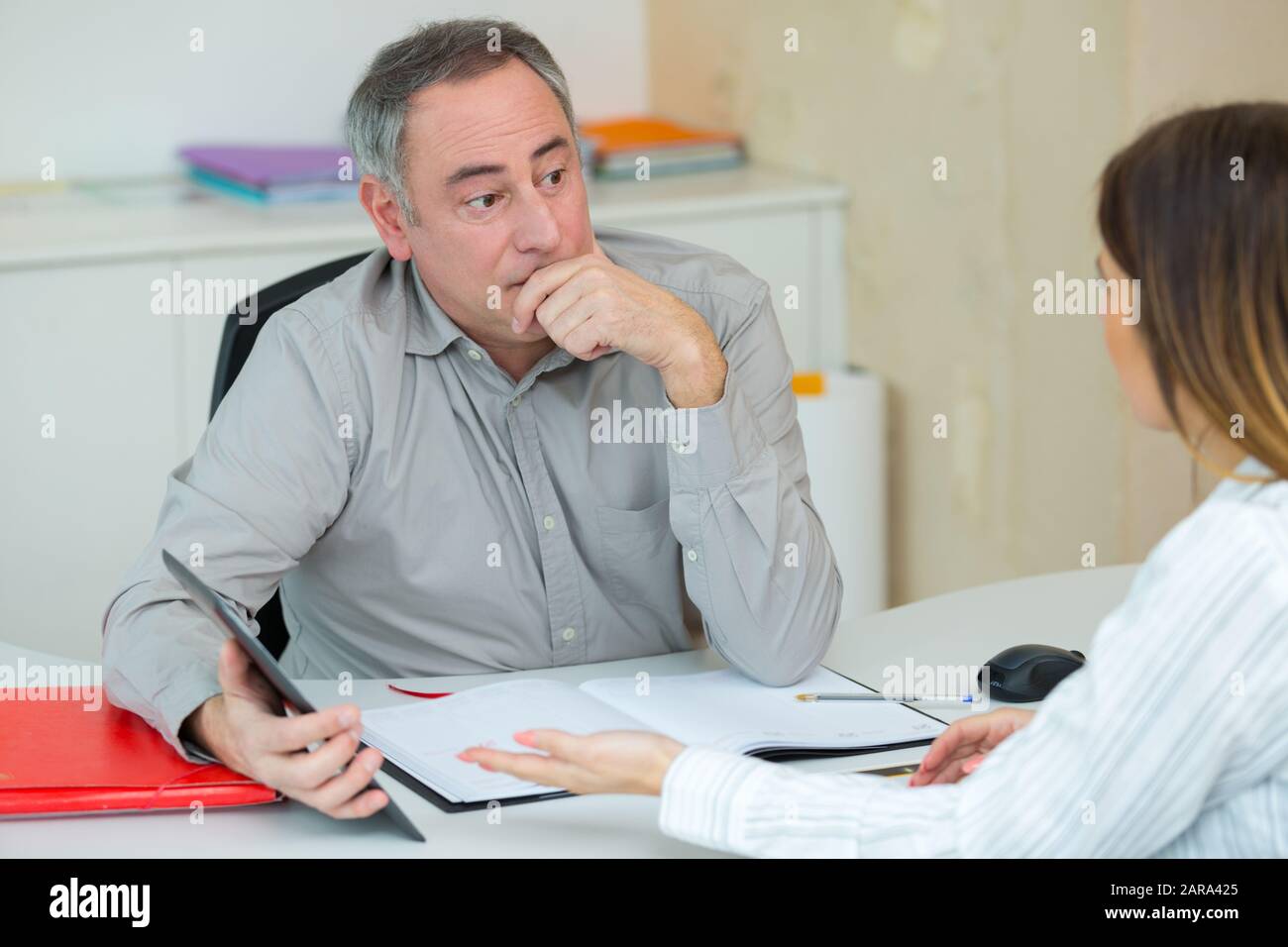 Bank representative customer hi-res stock photography and images - Alamy