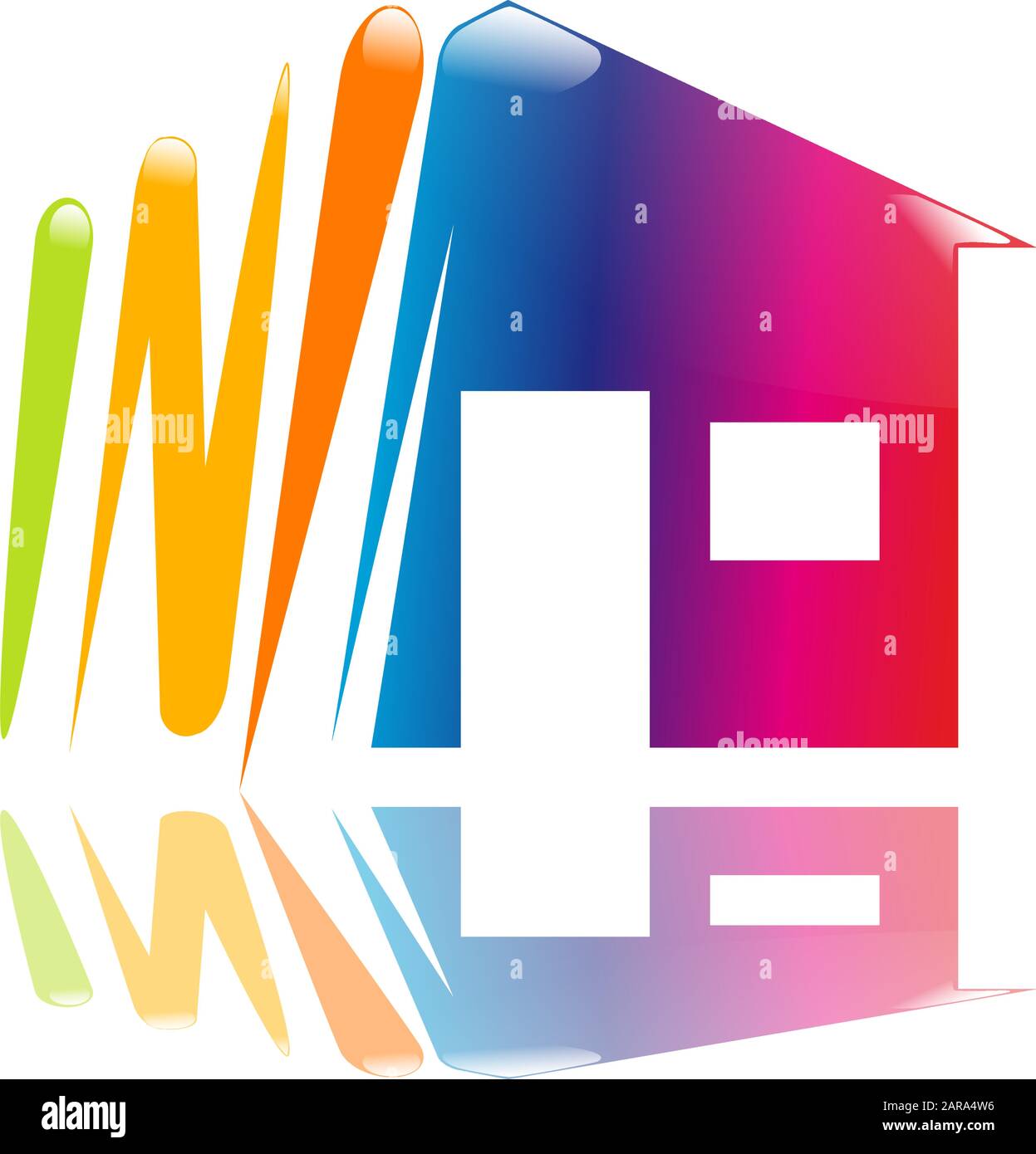 Vector sign draw a house Stock Vector Image & Art - Alamy