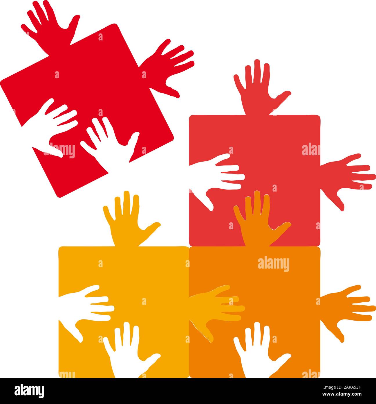 Vector sign puzzle hand Stock Vector Image & Art - Alamy