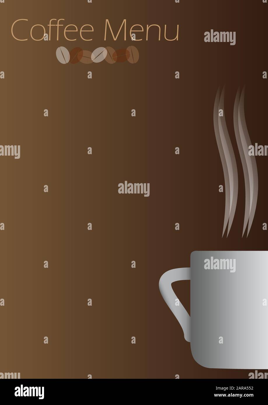 Coffee Menu Background Stock Vector Image & Art - Alamy
