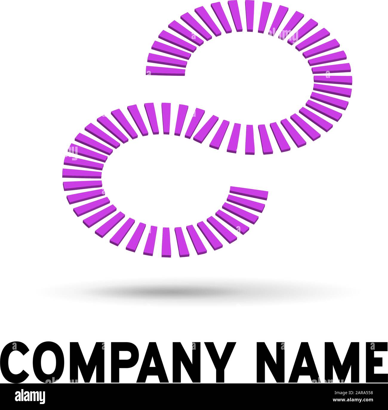Purple bricks logo Stock Vector Images - Alamy