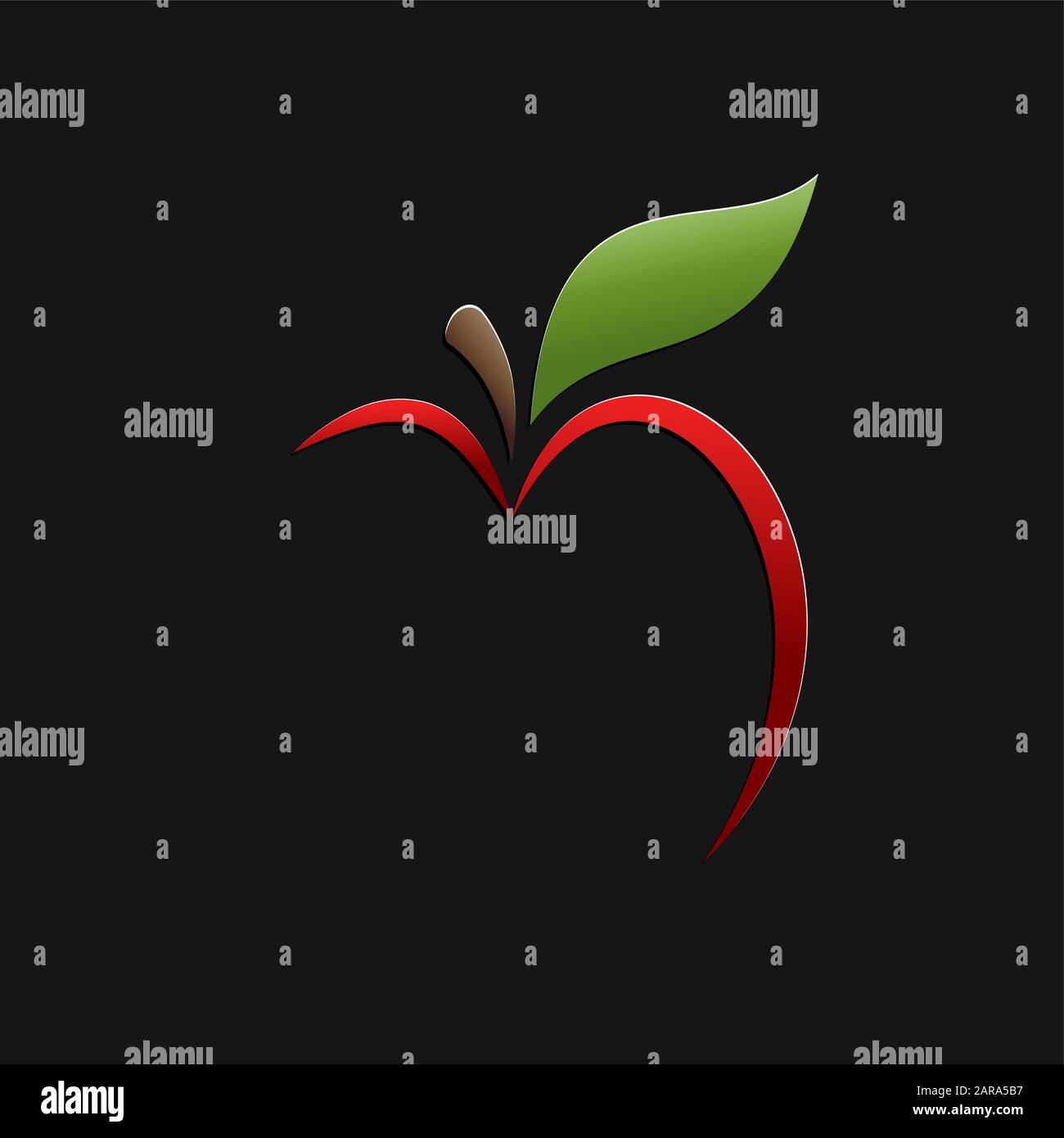 Vector sign abstract apple Stock Vector Image & Art - Alamy