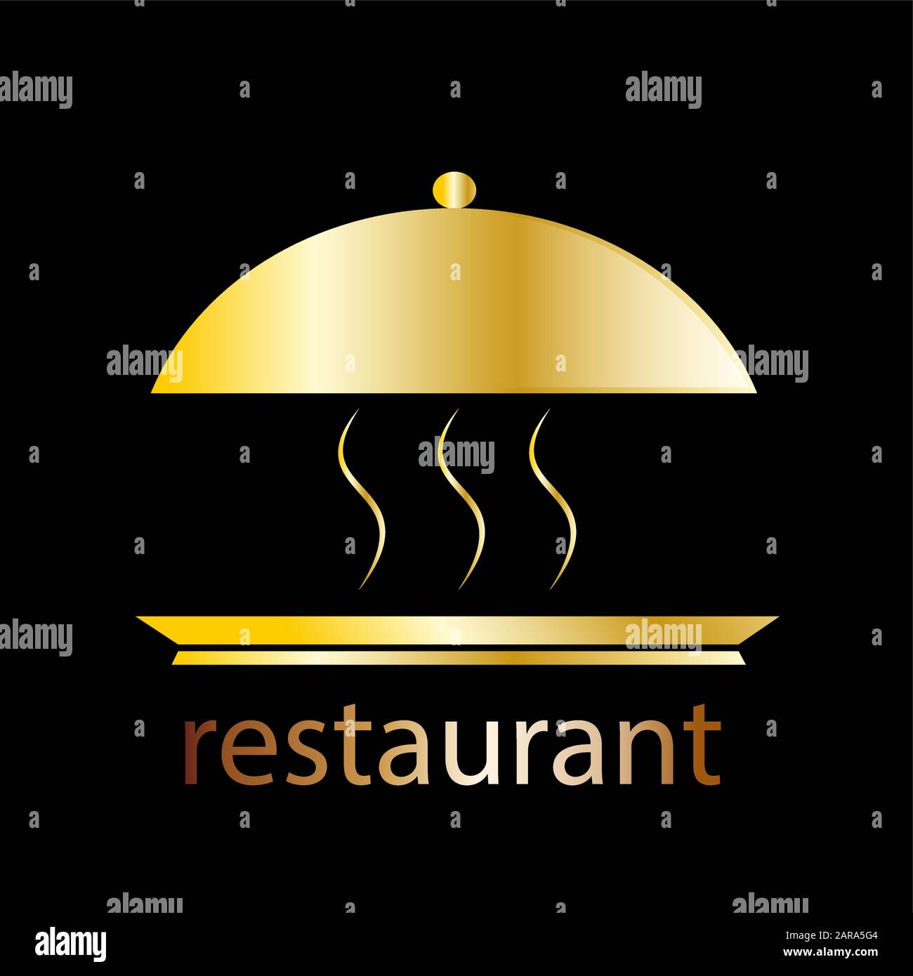 Vector sign restaurant. Hot food Stock Vector Image & Art - Alamy