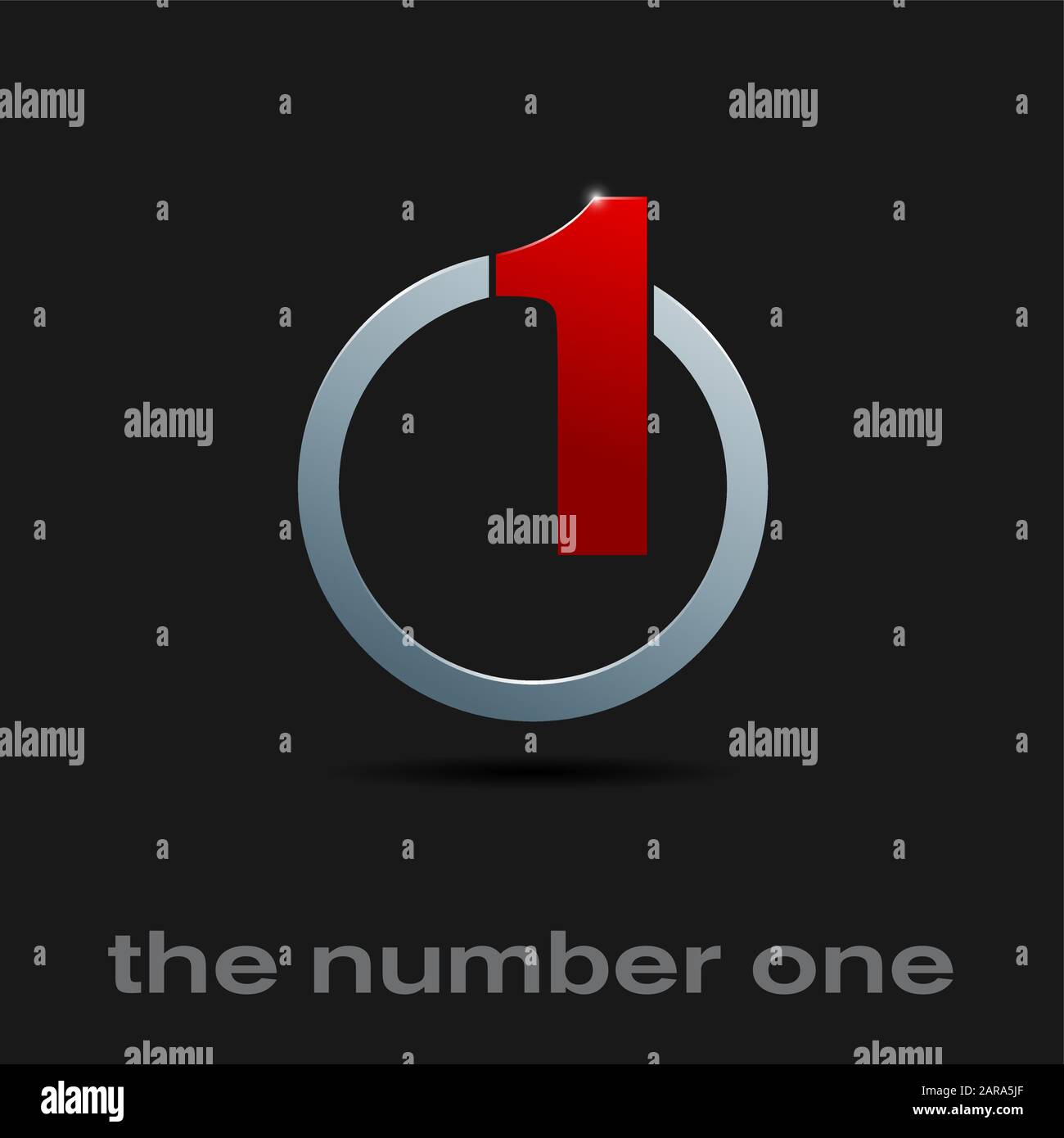 Vector sign number one, the best Stock Vector Image & Art - Alamy