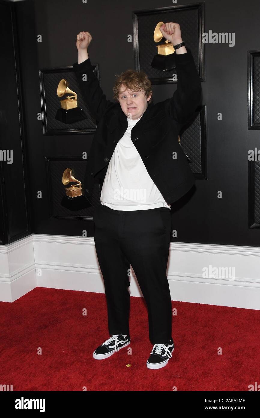 Los Angeles, CA, USA. 26th Jan 2020. Lewis Capaldi arrives at the 62nd ...