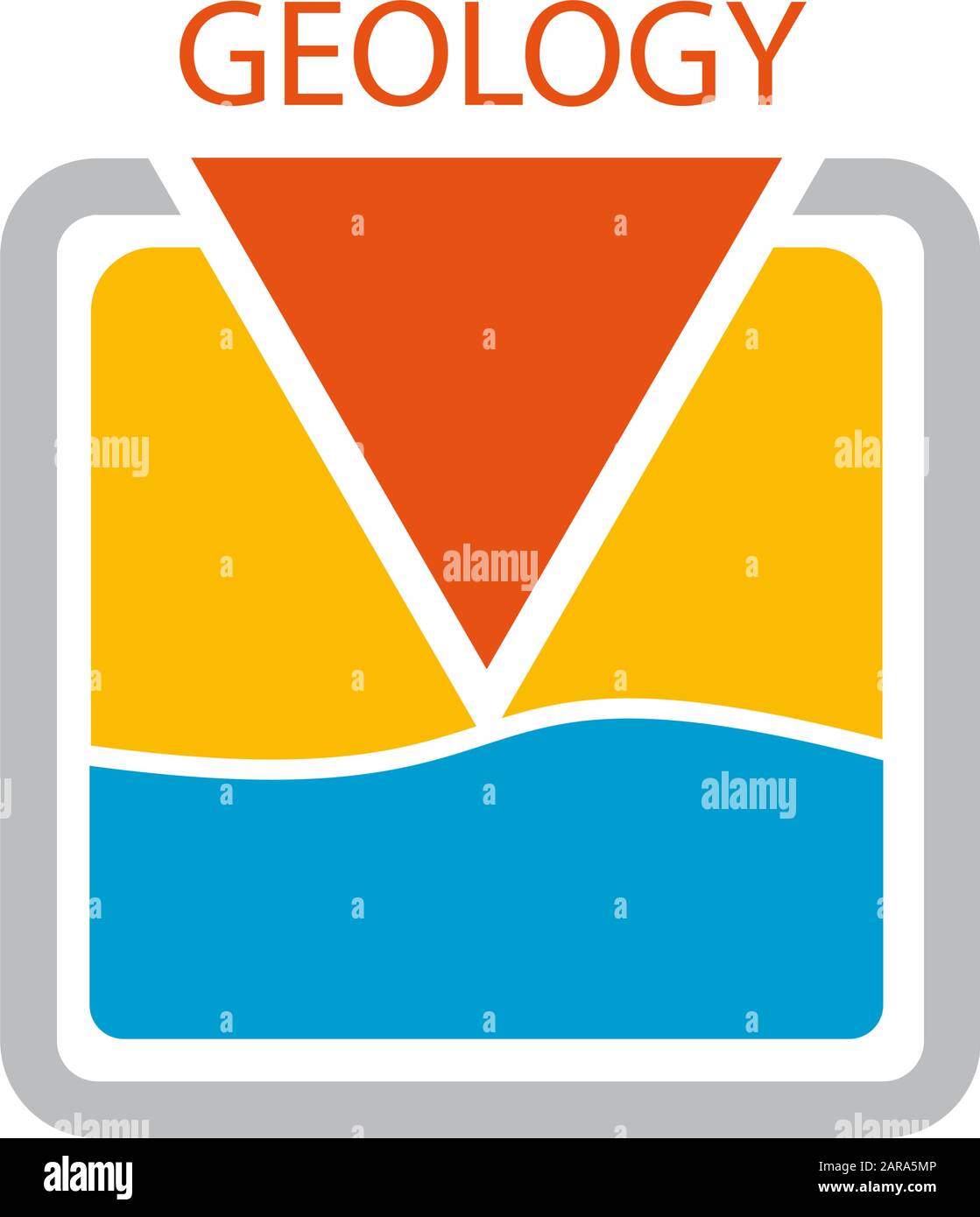 Vector sign geologist. Search of water Stock Vector Image & Art - Alamy