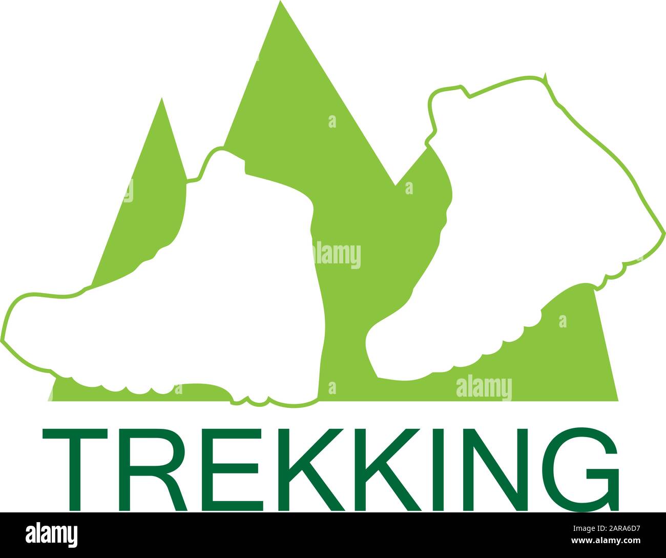 Trekking sign Stock Vector Images - Alamy