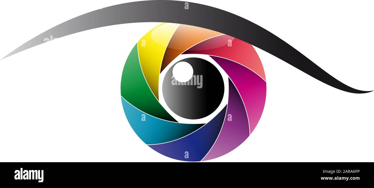 Rainbow eye Stock Vector Images - Alamy