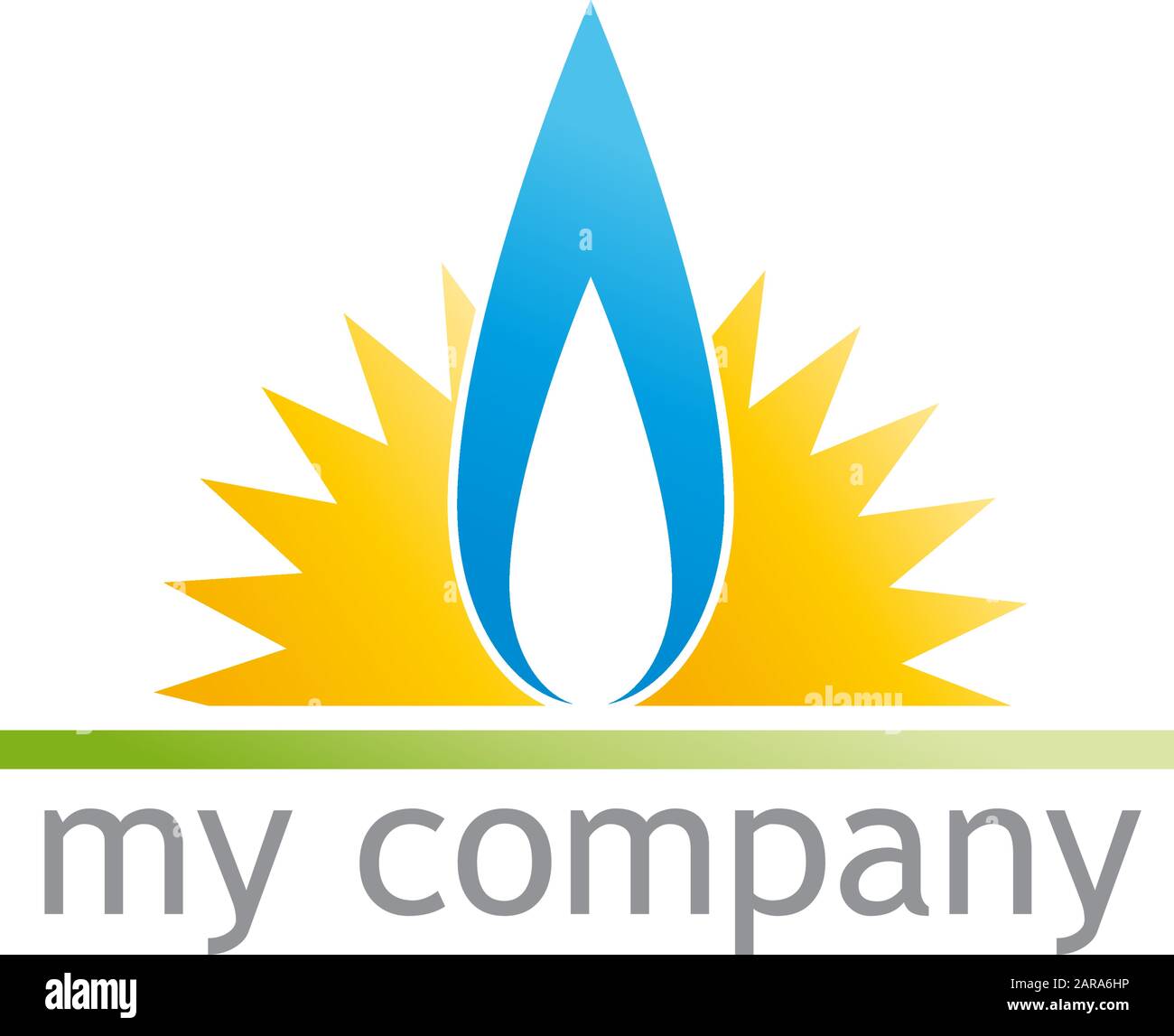 Vector sign sun and flame gas Stock Vector Image & Art - Alamy