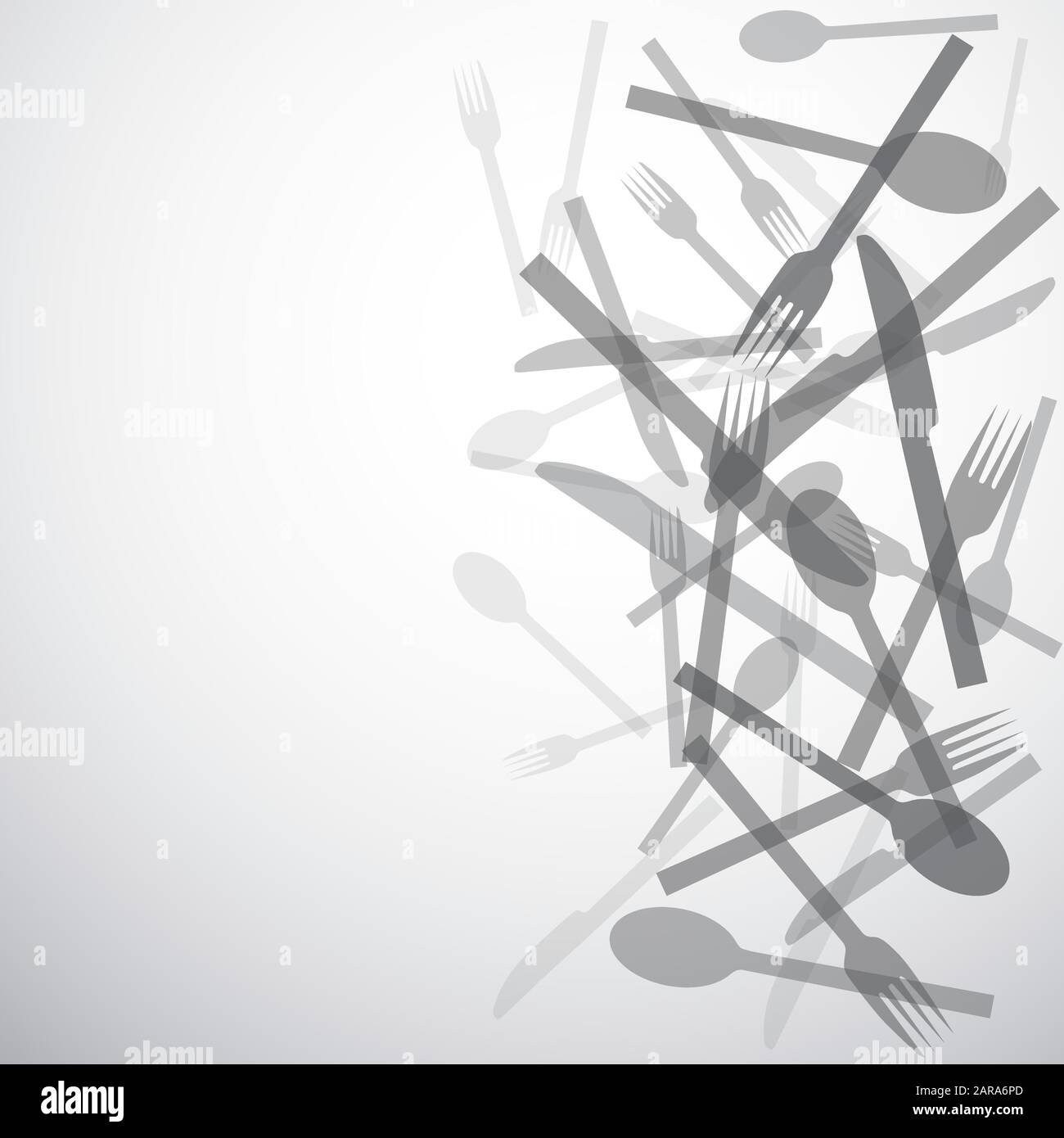 Vector restaurant, tableware. Background Stock Vector Image & Art - Alamy