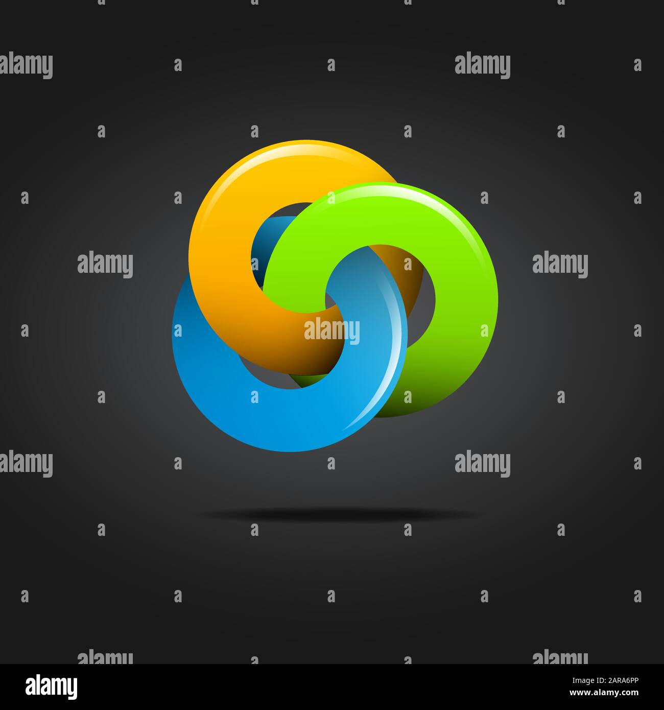 Vector sign crossed circles Stock Vector Image & Art - Alamy