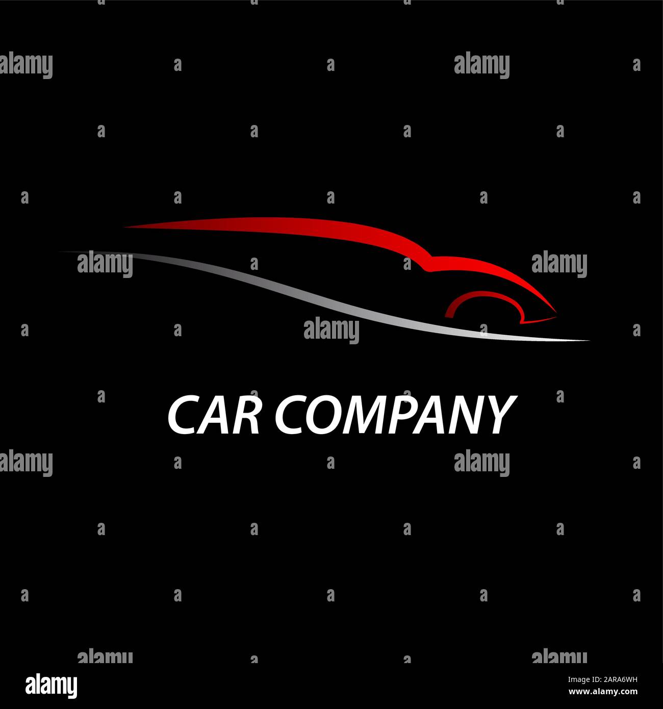 Vector sign car service, black background Stock Vector Image & Art - Alamy