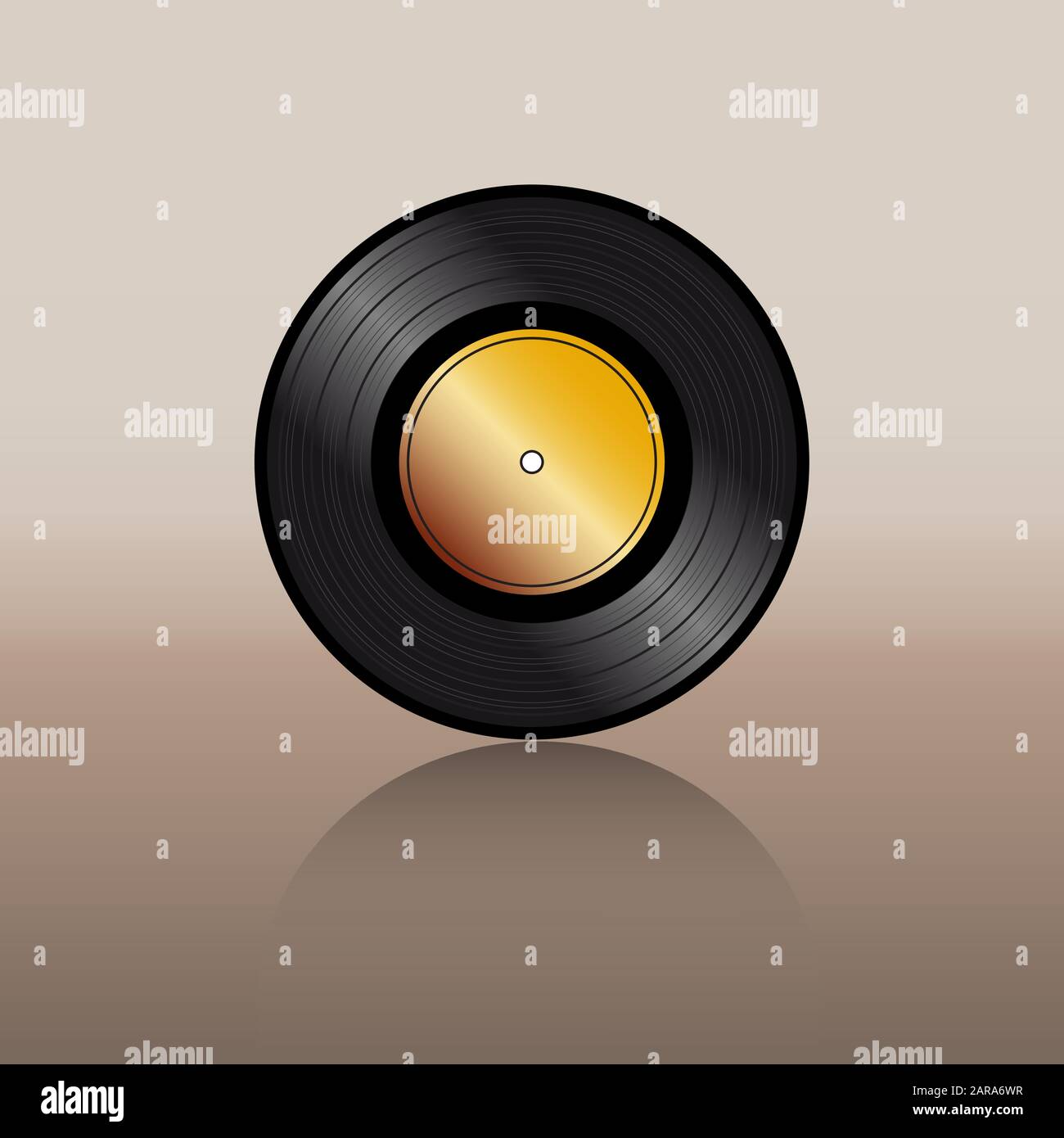 Golden disc Stock Vector Images - Alamy