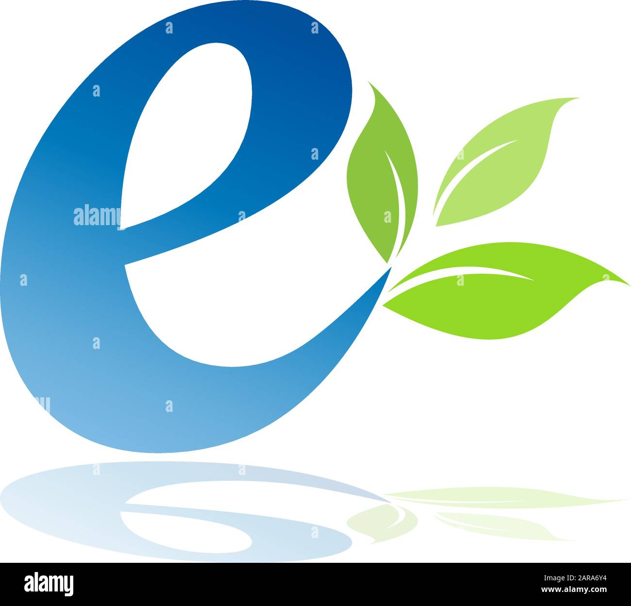 Vector sign initial letter E, ecological Stock Vector Image & Art - Alamy