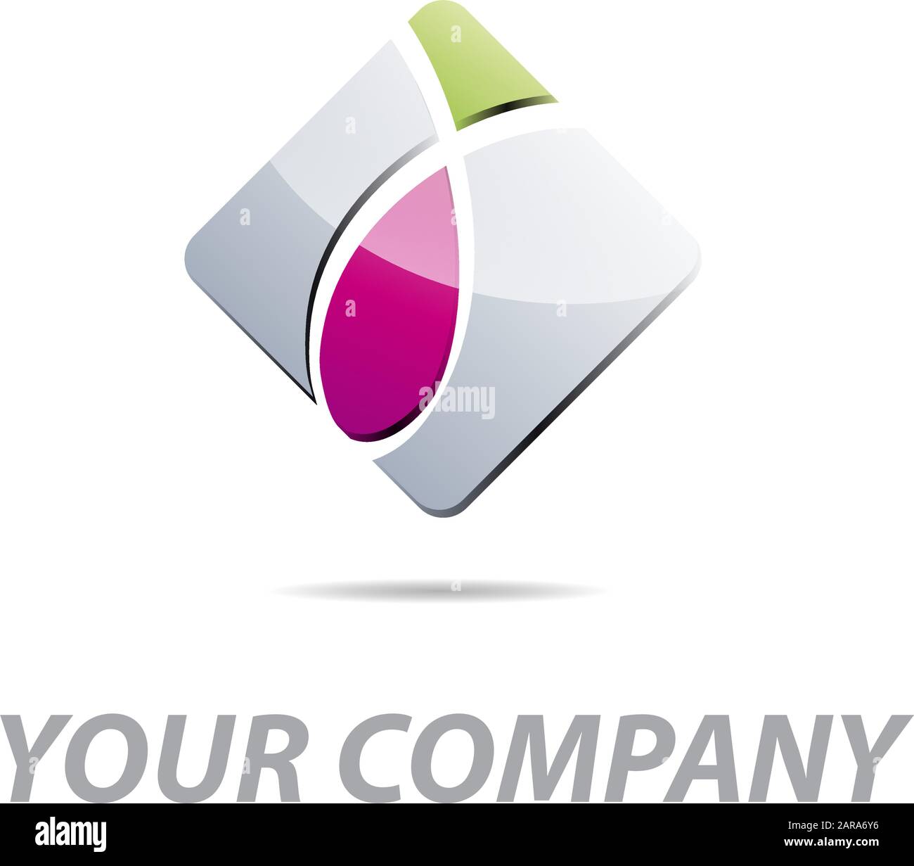 Vector abstract shape, white background Stock Vector Image & Art - Alamy