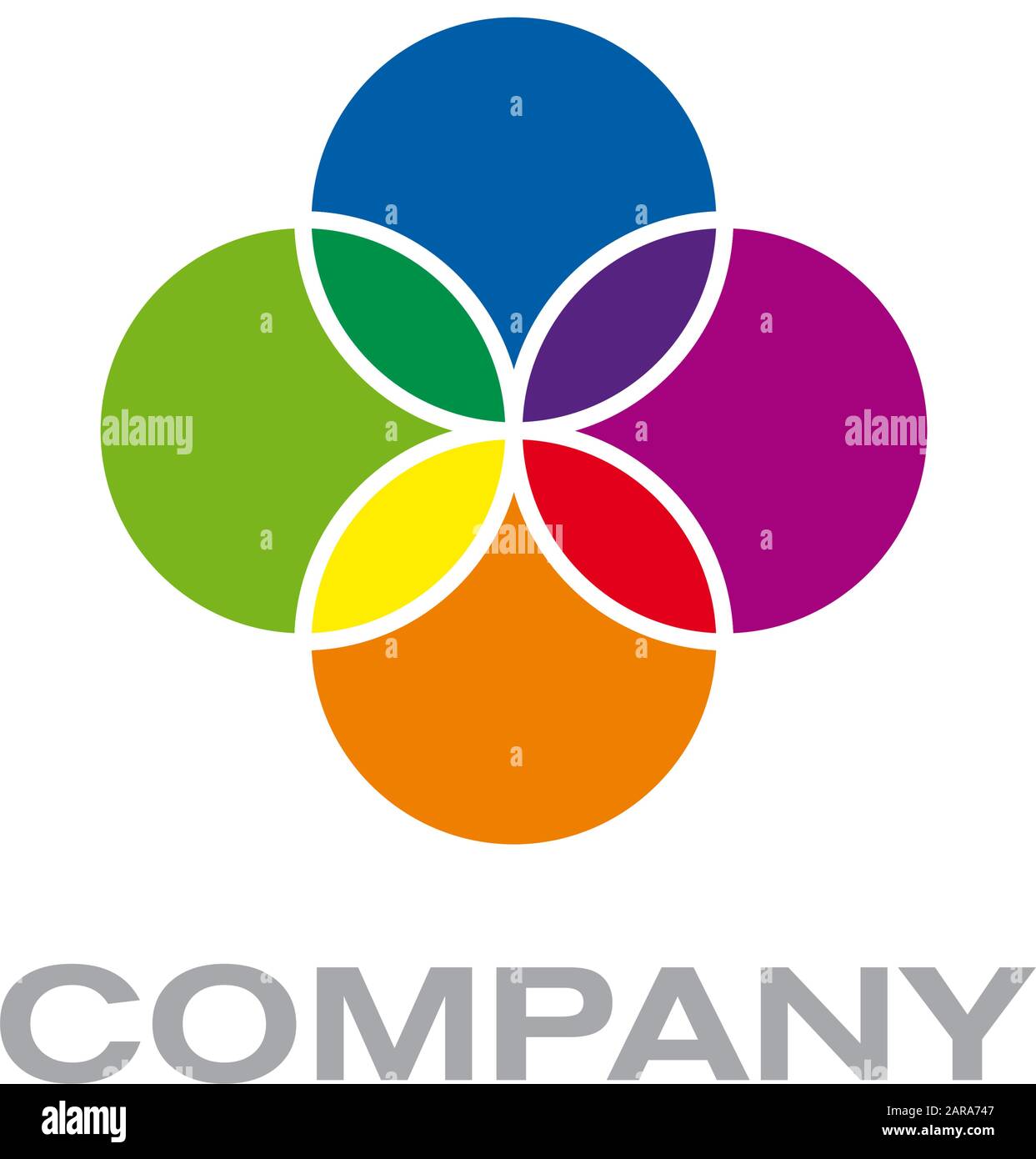 Vector sign colored circles Stock Vector Image & Art - Alamy