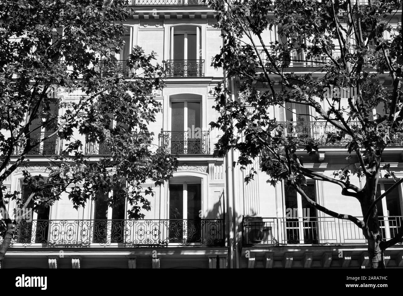 France paris building Black and White Stock Photos & Images - Alamy