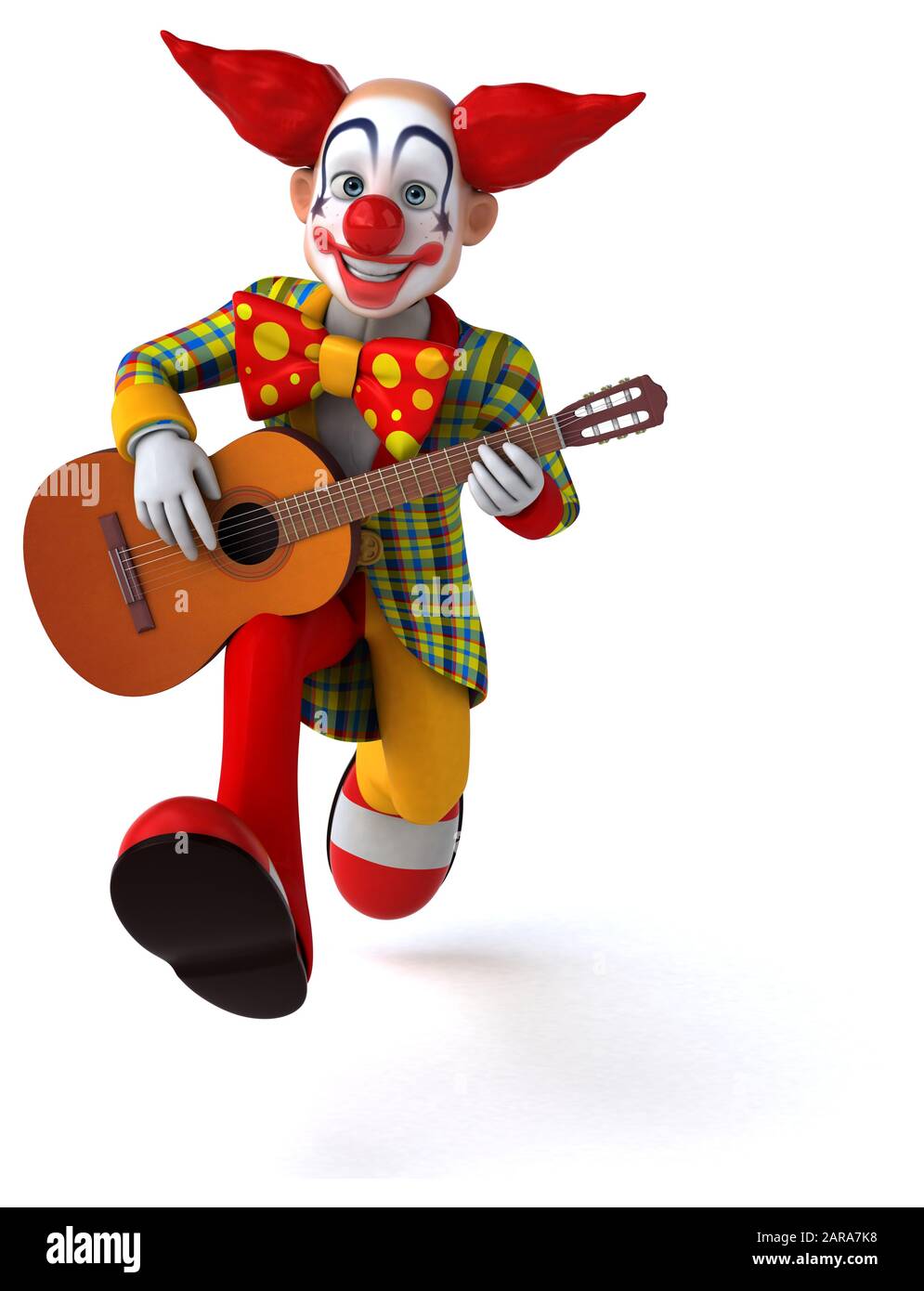 Fun clown - 3D Illustration Stock Photo - Alamy