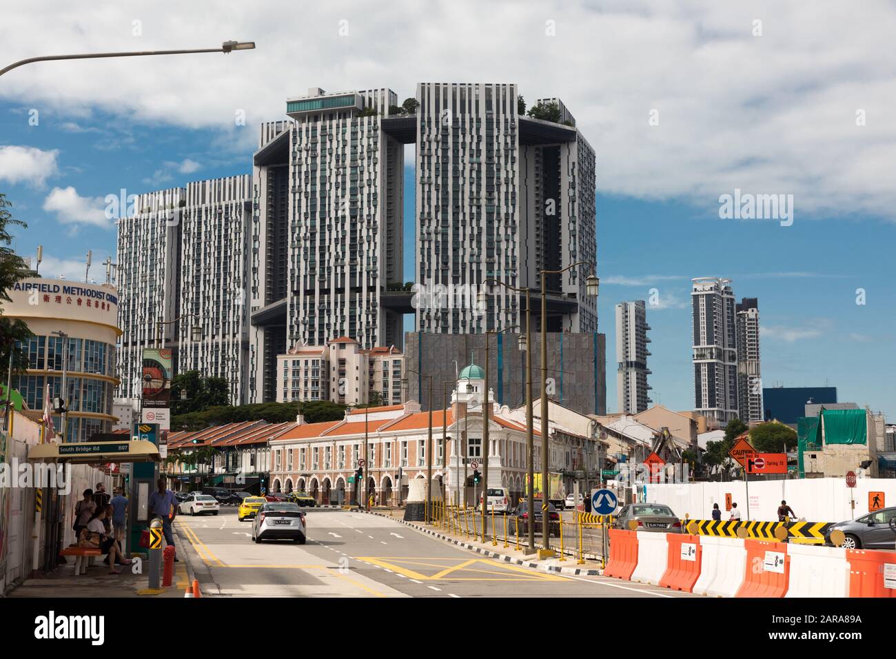 Modern architecture, Singapore Stock Photo - Alamy