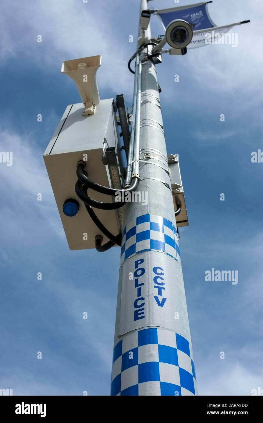 Police CCTV camera in Darwin city, Australia Stock Photo - Alamy