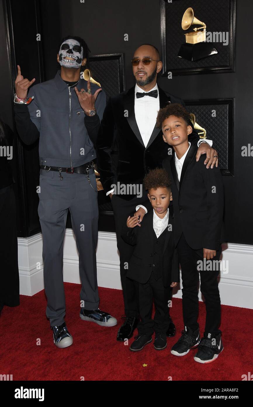 Los Angeles, CA, USA. 26th Jan 2020. Prince Nasir Dean, Swizz Beatz ...