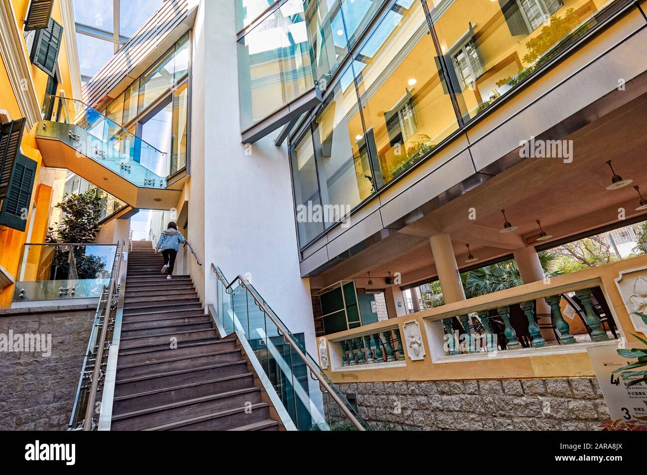 Modern atrium built in historic colonial mansion now housing Sir Robert ...