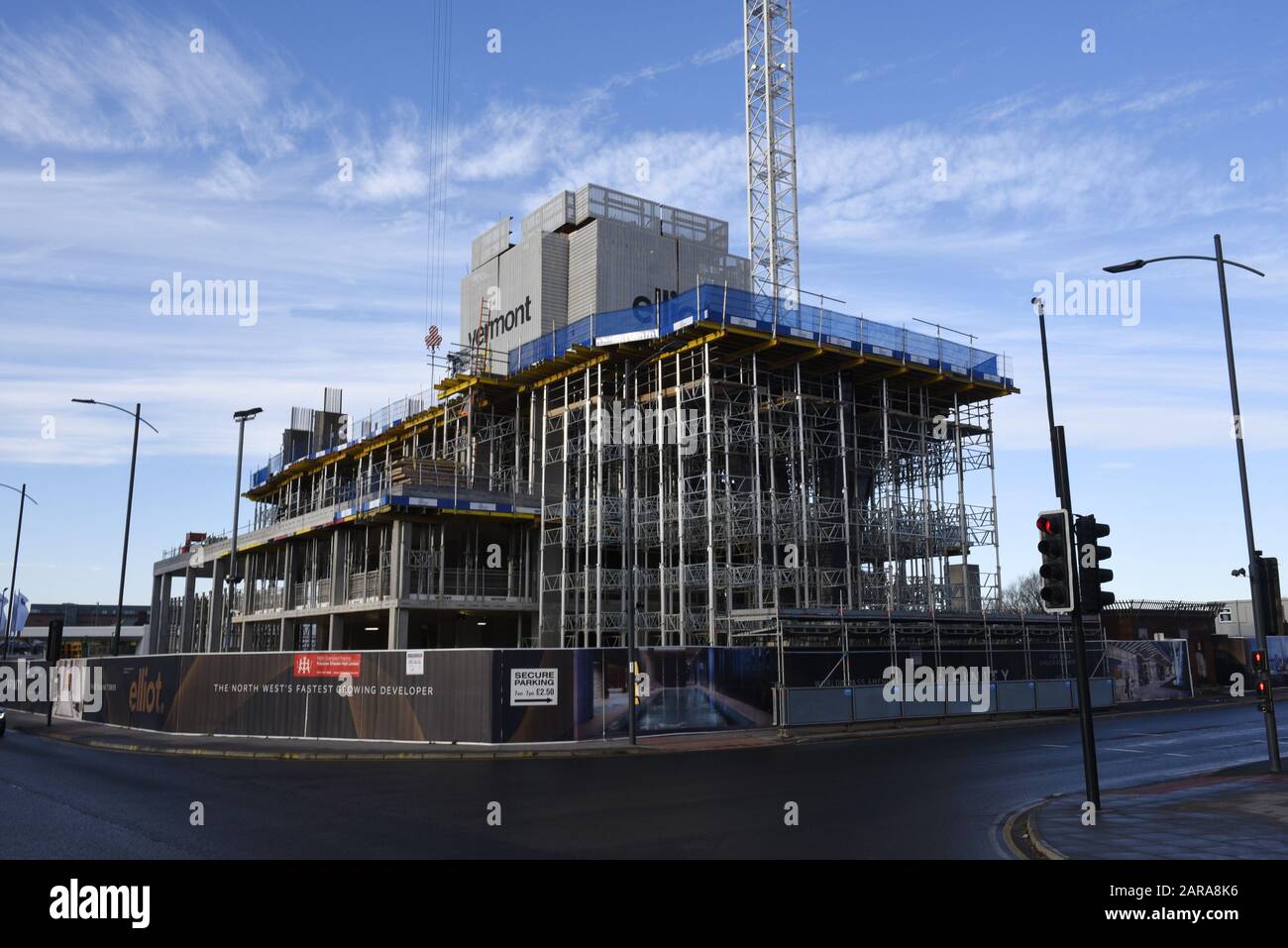 Construction at the Infinity Towers project in Liverpool. Contractor ...