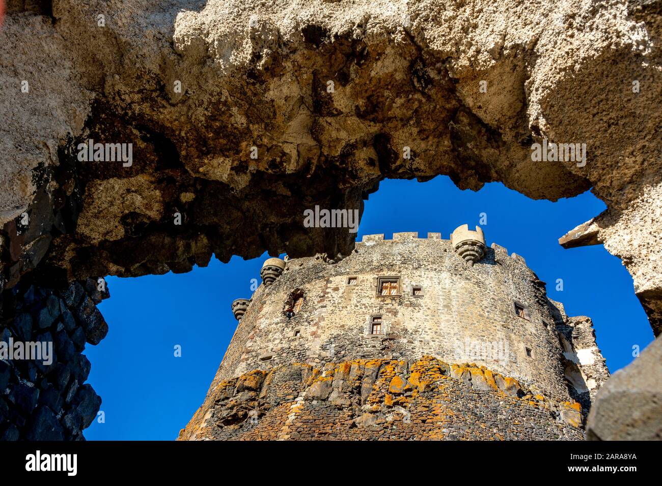 Murol medieval castle, Puy de dome, Regional Natural Park of the ...
