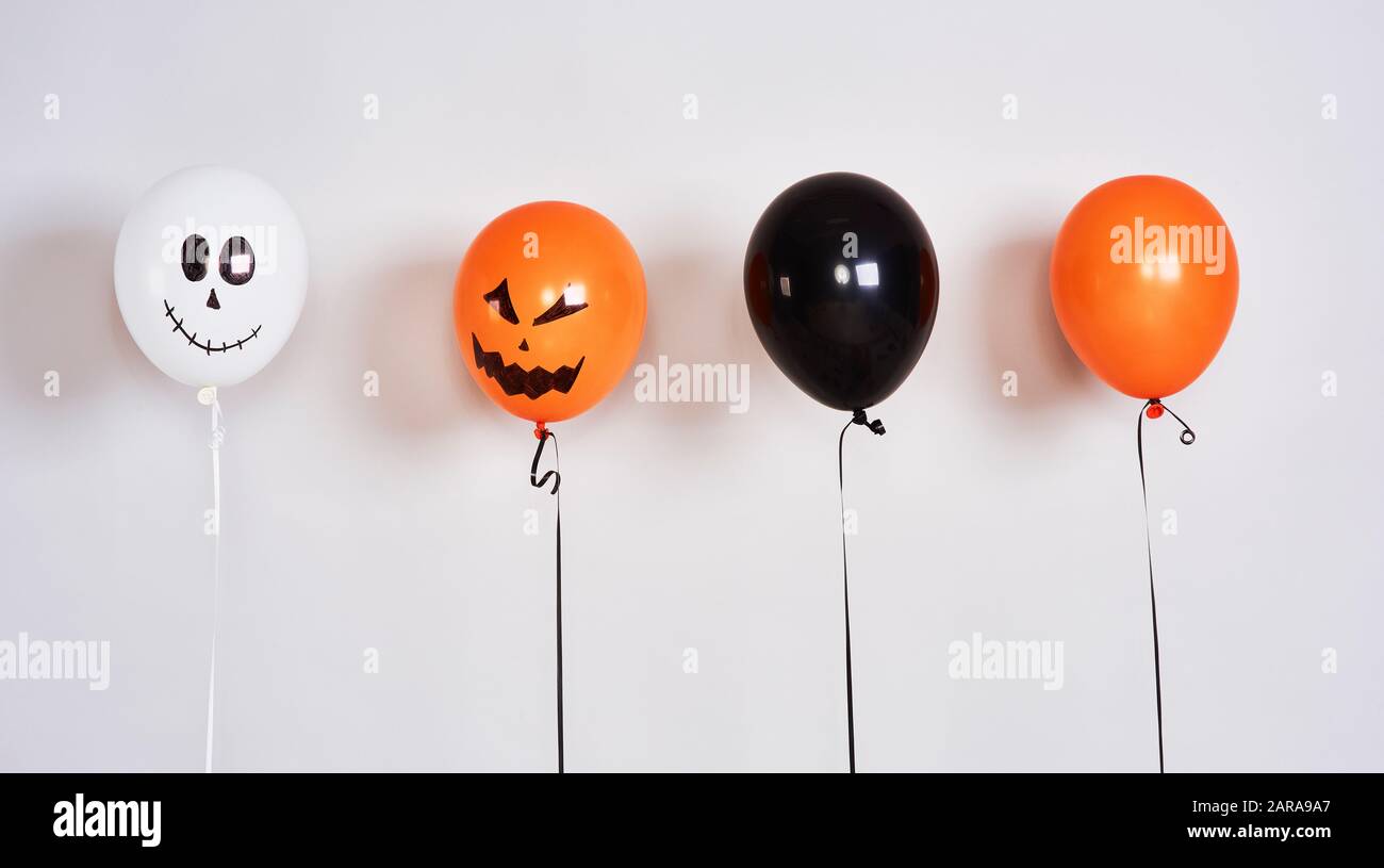 Spooky balloons for Halloween party Stock Photo - Alamy