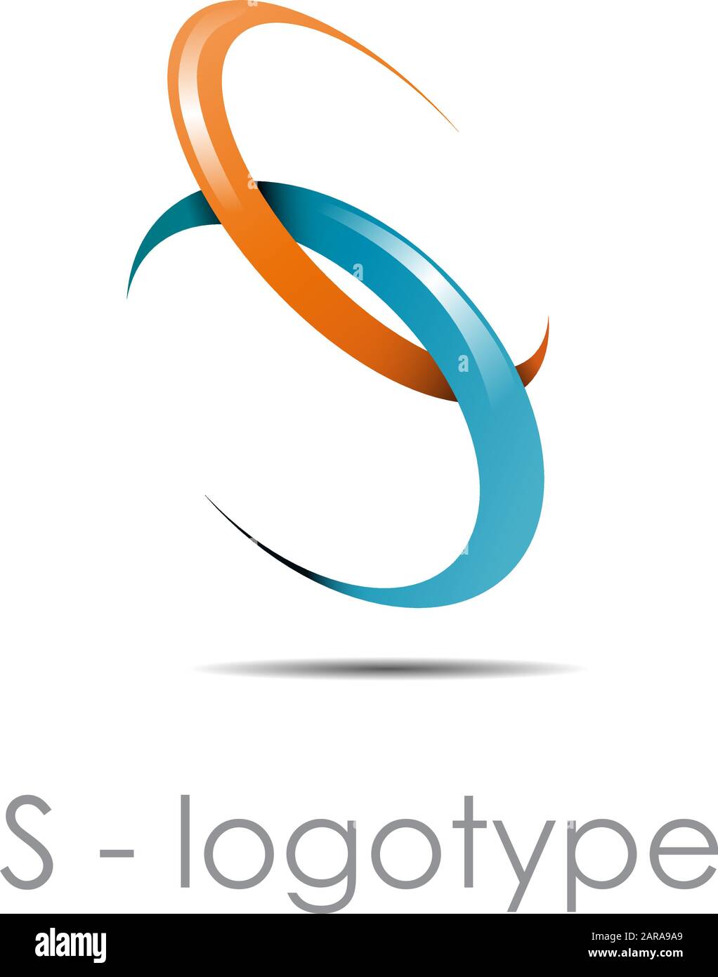 Vector sign letter S, orbits Stock Vector Image & Art - Alamy