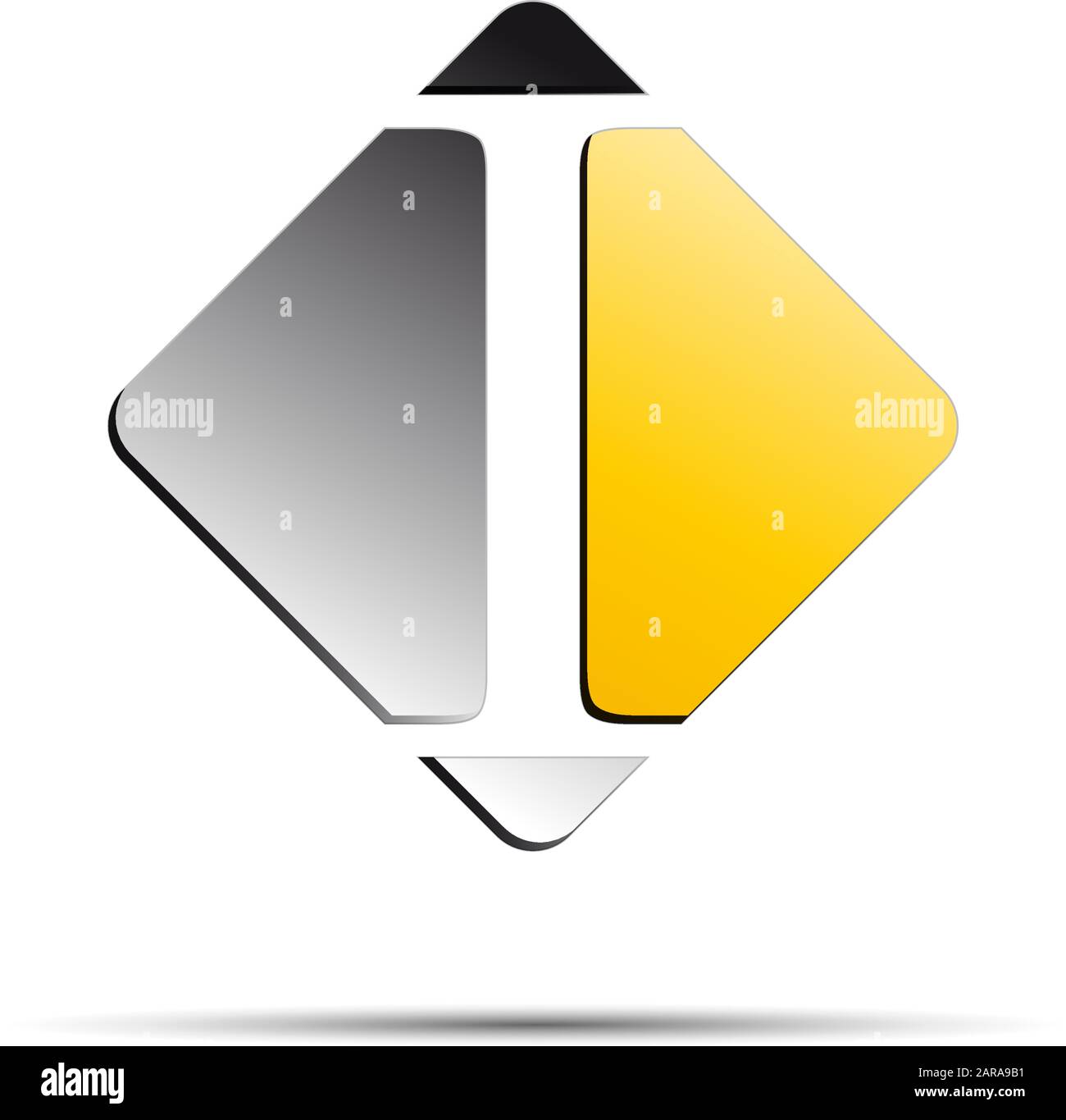 Vector sign initial letter I on white background Stock Vector Image ...