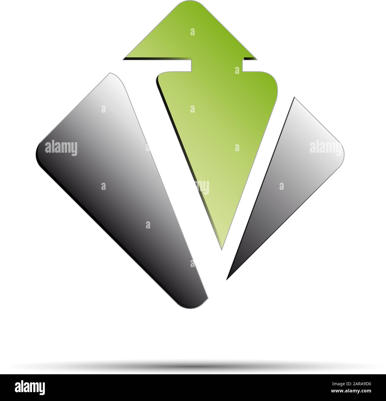 Vector sign initial letter V on white background Stock Vector Image ...