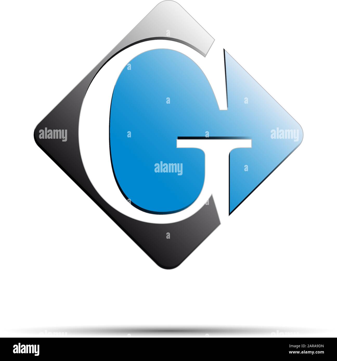 Vector sign initial letter G on white background Stock Vector Image ...