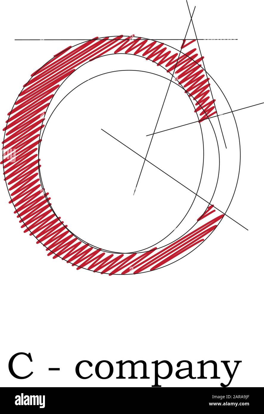 Vector sign design letter C Stock Vector Image & Art - Alamy