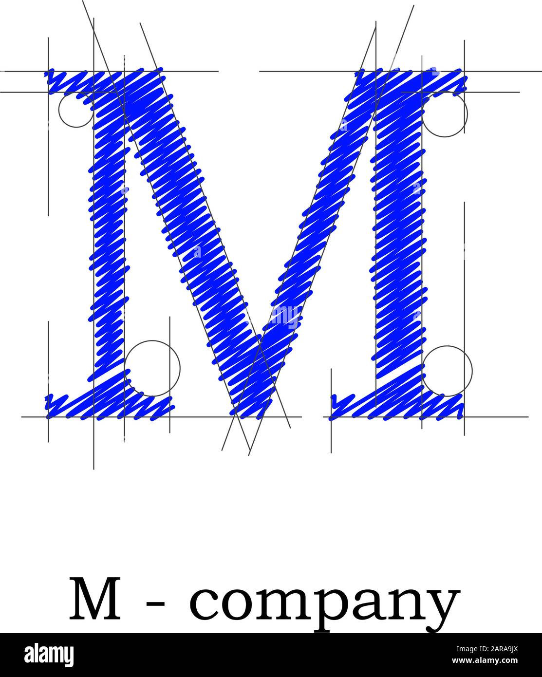 Vector sign design letter M Stock Vector Image & Art - Alamy