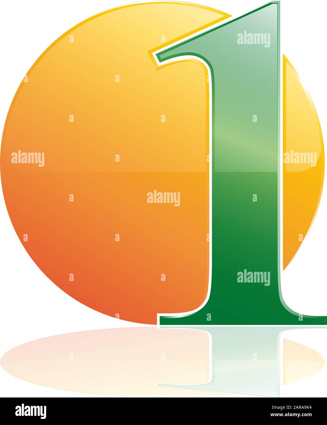 Vector sign number one, the sun Stock Vector Image & Art - Alamy