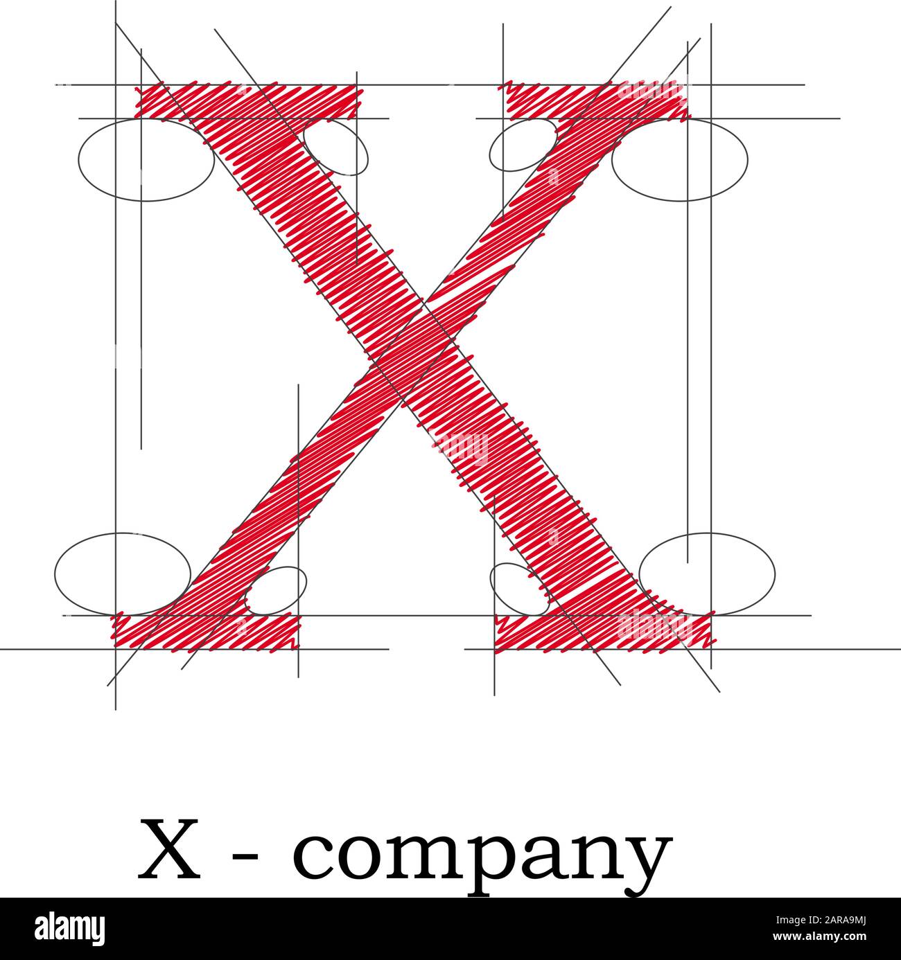 Vector sign design letter X Stock Vector Image & Art - Alamy